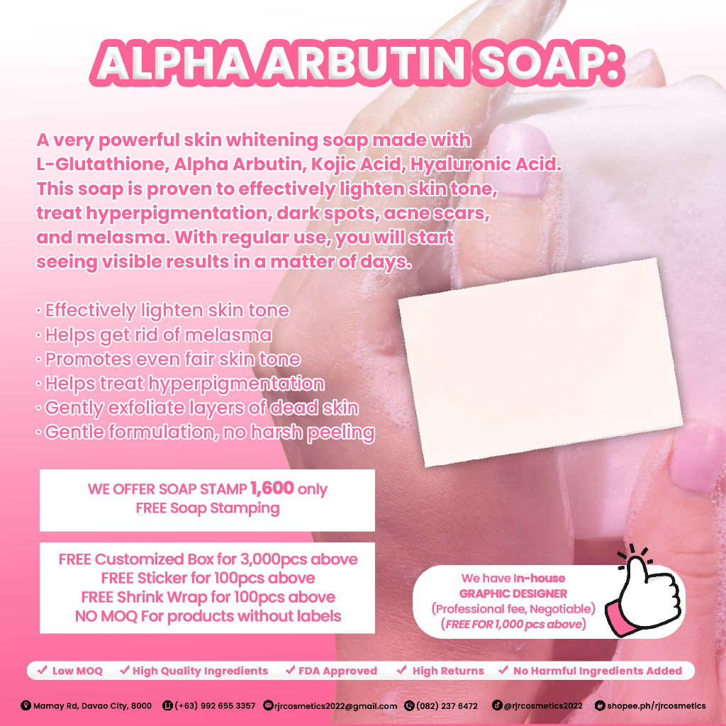 Alpha Arbutin (Whitening) Soap | Shopee Philippines