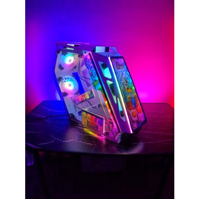 Gaming Cyborg GUNDAM Case Metalic case with 6pcs RGB Cooling fan Case ...