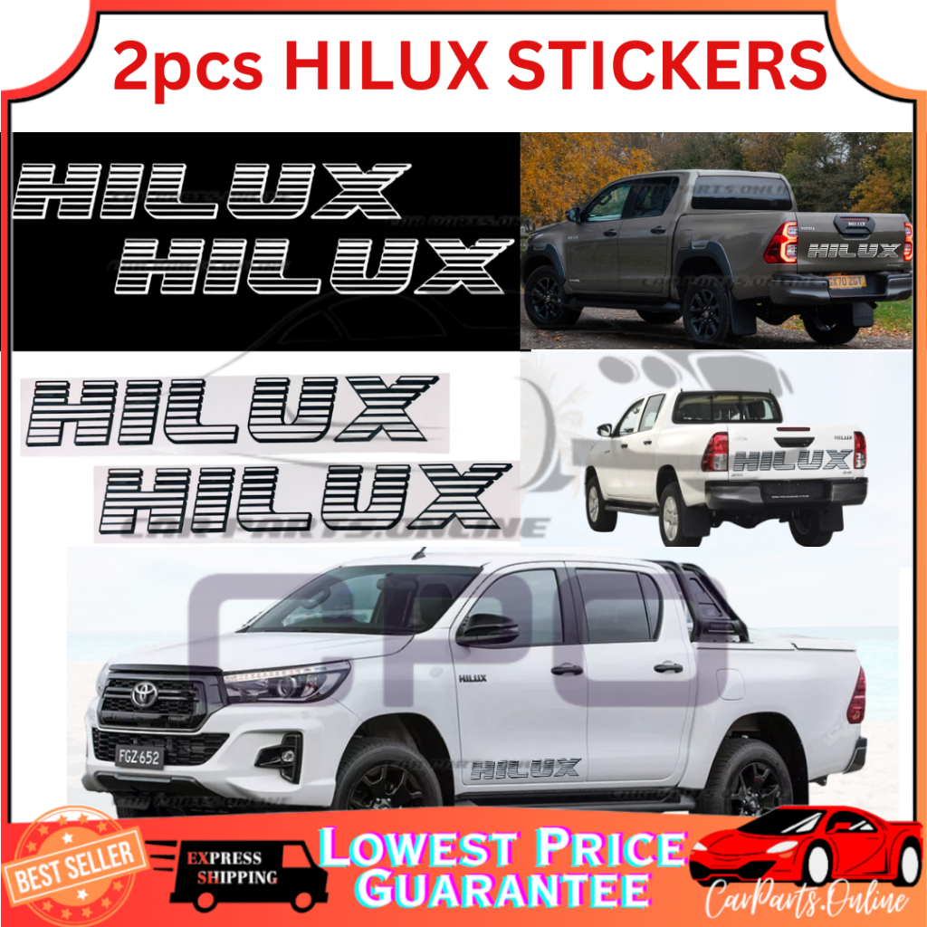 CPO 1PC HILUX Car Decals Sticker Design for Side Doors Car Side Body ...