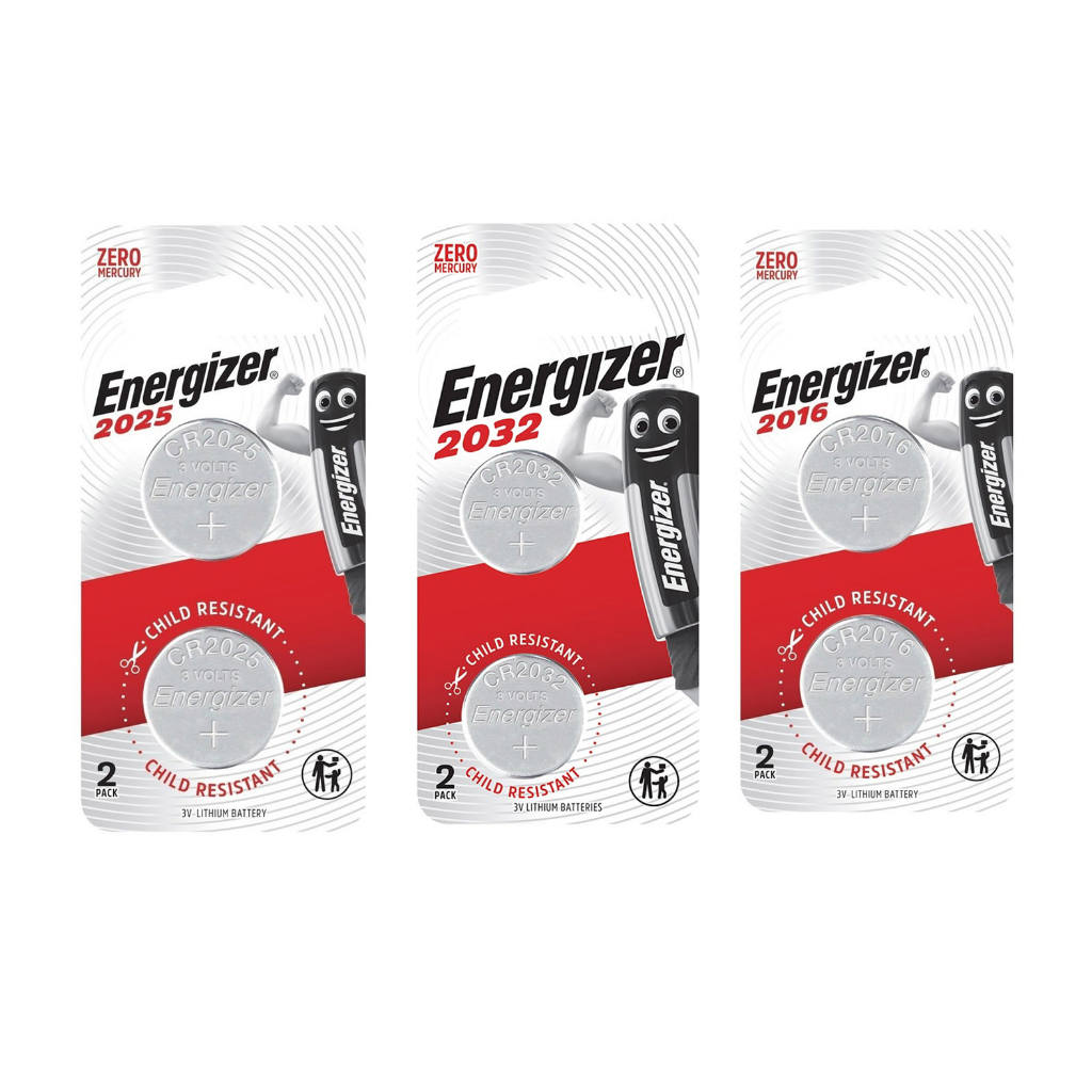 Energizer 3V Lithium CR1616, CR1632, CR1620, CR2016, CR2025, CR2032 ...