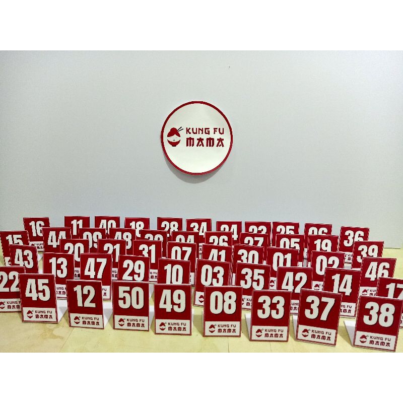 20 pcs table number Standee 3x4 inches | Shopee Philippines