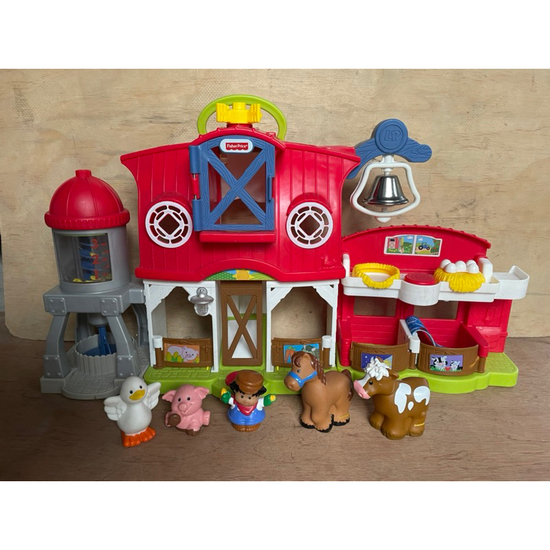 Fisher-Price Little People Caring for the Animals Barn Farm House ...