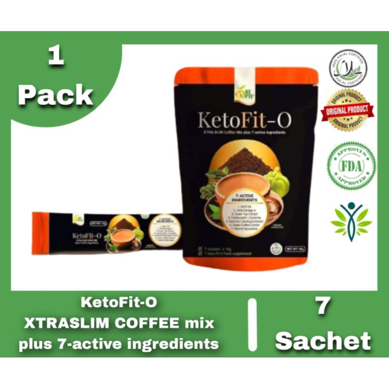 KetoFit-O Xtra Slim Coffee Mix plus 7 active ingredients | Shopee ...
