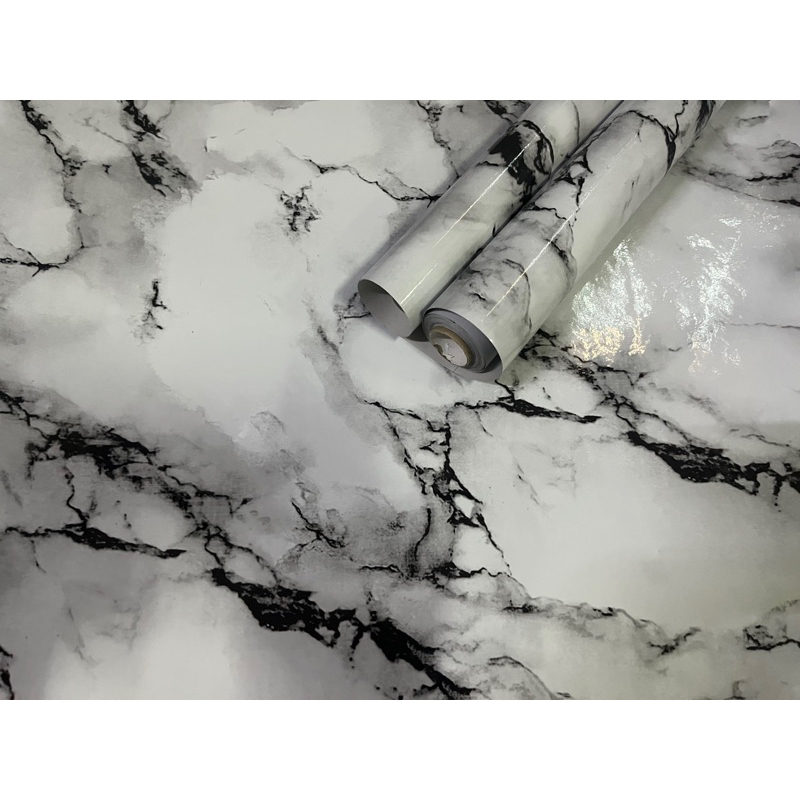 Marble Kitchen decorate Wallpaper Waterproof and Oil proof Stickers thickening Table sticker ...