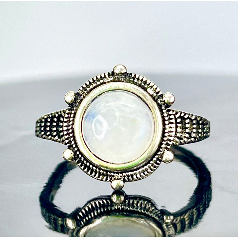 NATURAL WHITE MOONSTONE RINGS ( Stone of manifestation ) | Shopee ...