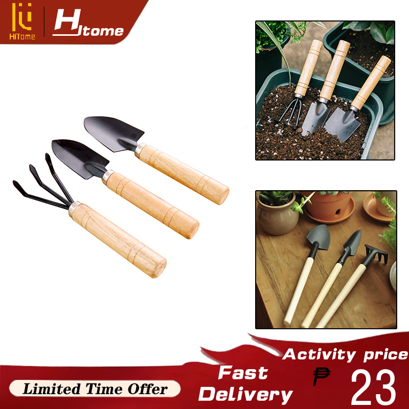 Three-piece gardening tool set gardening planting gardening potting ...
