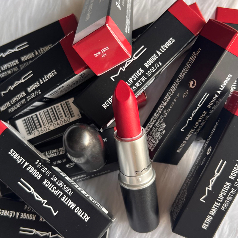 MAC Lipstick shade Ruby Woo in Full Sized | Shopee Philippines