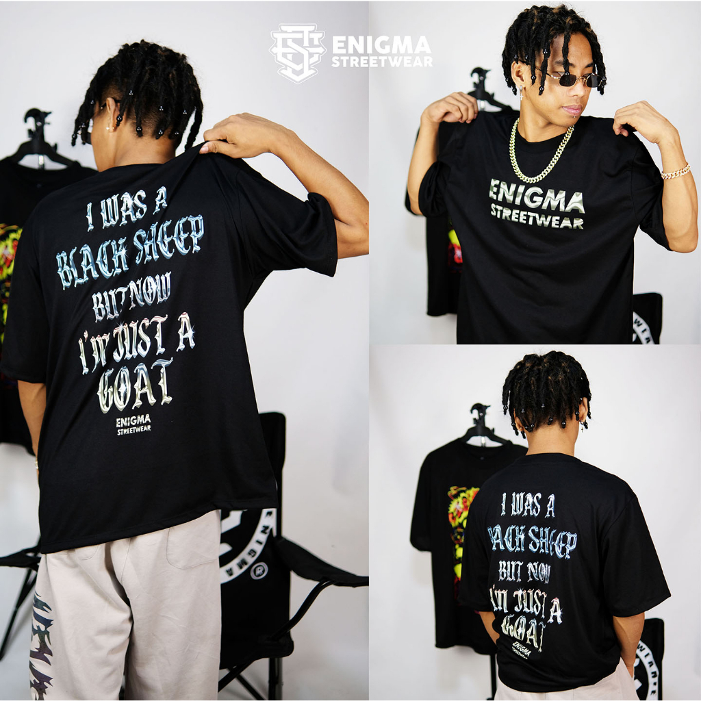 Enigma Streetwear Trending T shirt for men black pro club inspired ...