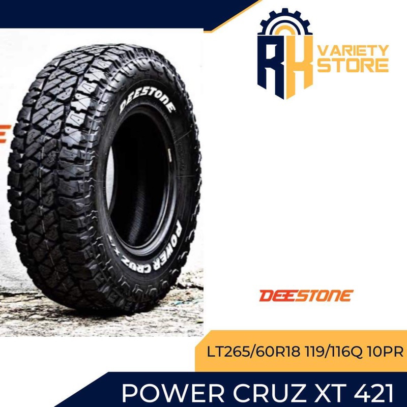 YEAR 2024 DOT DEESTONE THAILAND LT265/60R18 119/116Q 10PR XT421 POWER ...