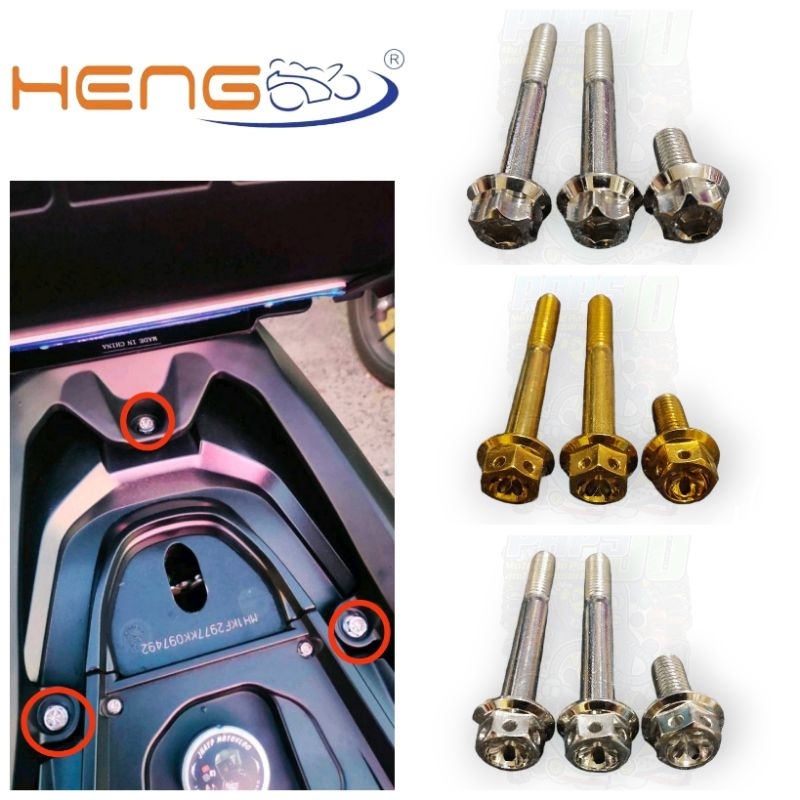 GRAB BAR BOLT SET CLICK V1/V2/V3 3PCS | Shopee Philippines