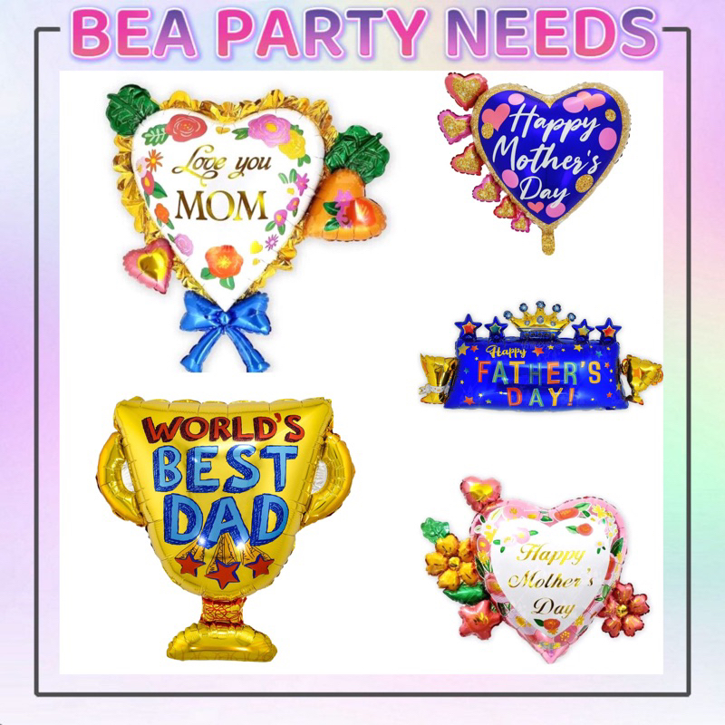 2ft BEST Mothers Flowers Balloon 2Ft Fathers day Mothers Day Decoration ...