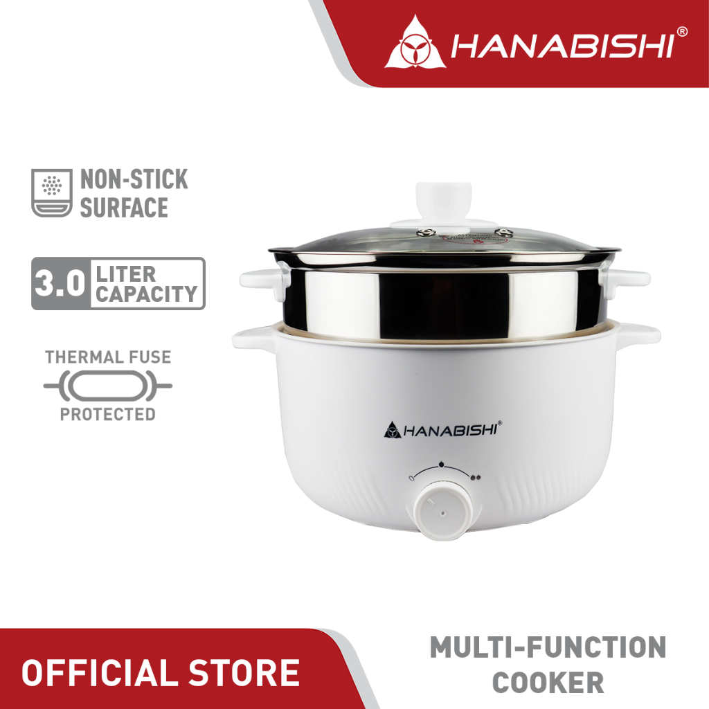 Hanabishi Aesthetic White Multi-Function Cooker 3L HMC300WHT | Shopee ...