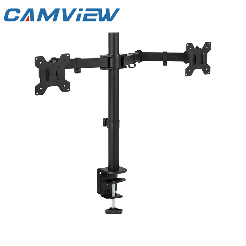 CAMVIEW Dual Monitor Mount Computer Desk Mount With C-clamp Monitor ...