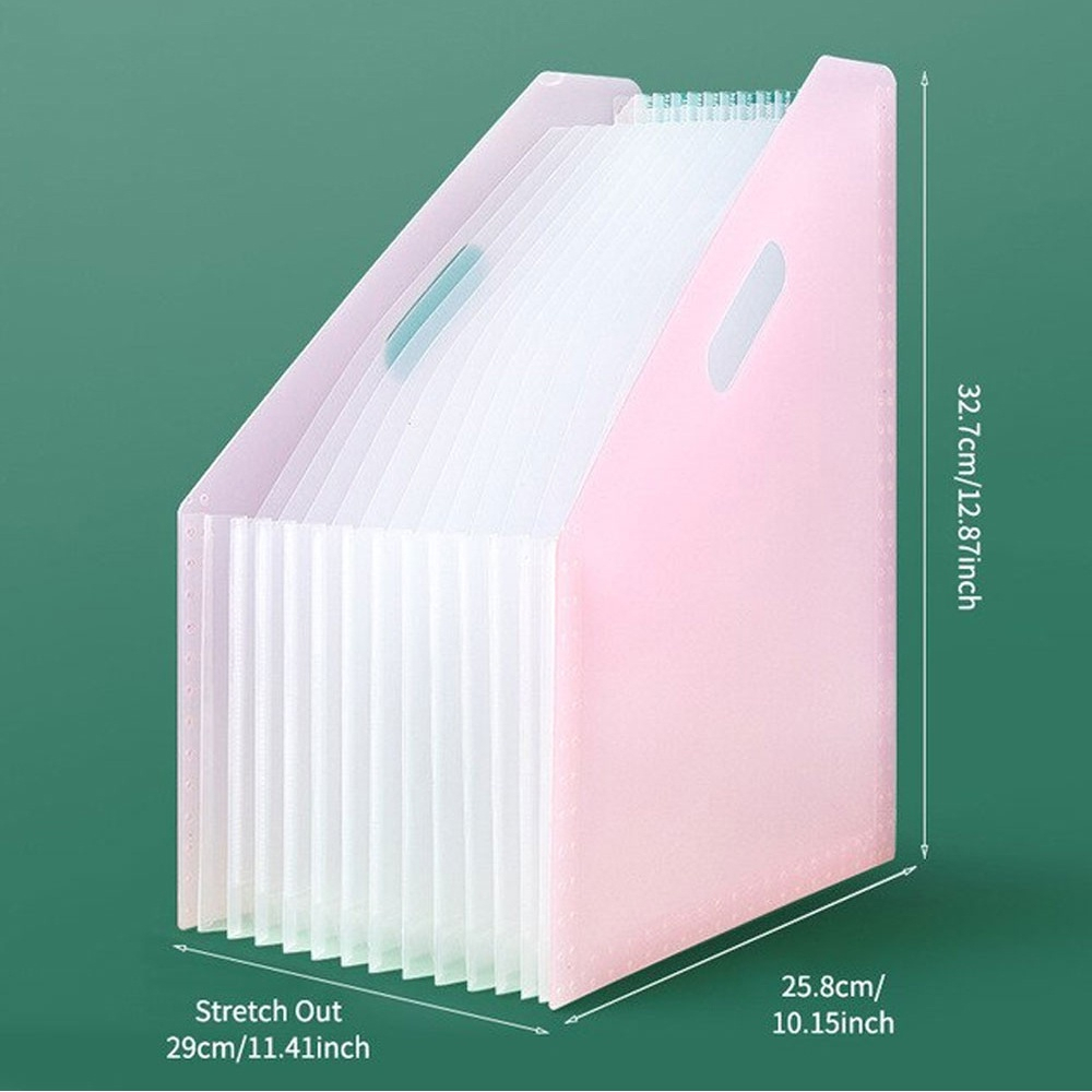 A4 Standing Slanted Expandable File Holder Organizer 13 Pocket | Shopee ...