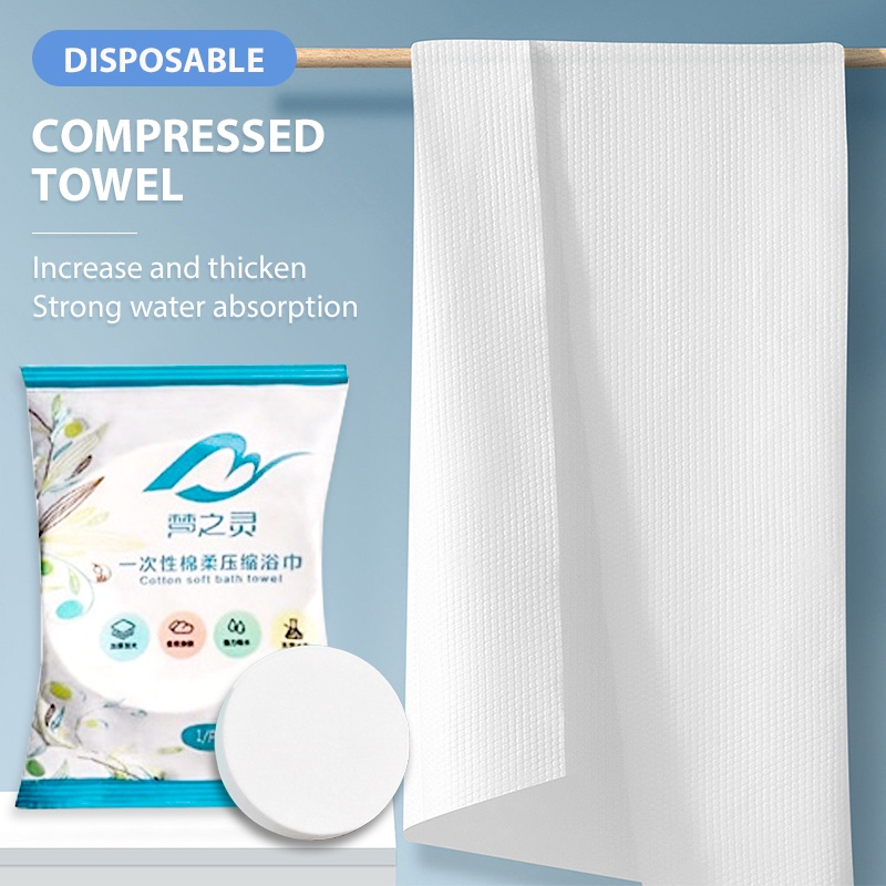 70x140cm Compressed Bath Towel Travel Pack Face Towel Cotton Blanket ...