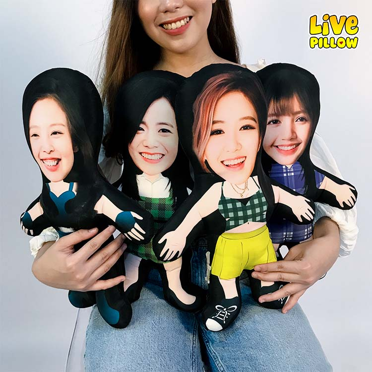 LIVEPILLOW Blackpink Merch Lisa Rose Jennie Jisoo Mini Me Human Doll ...