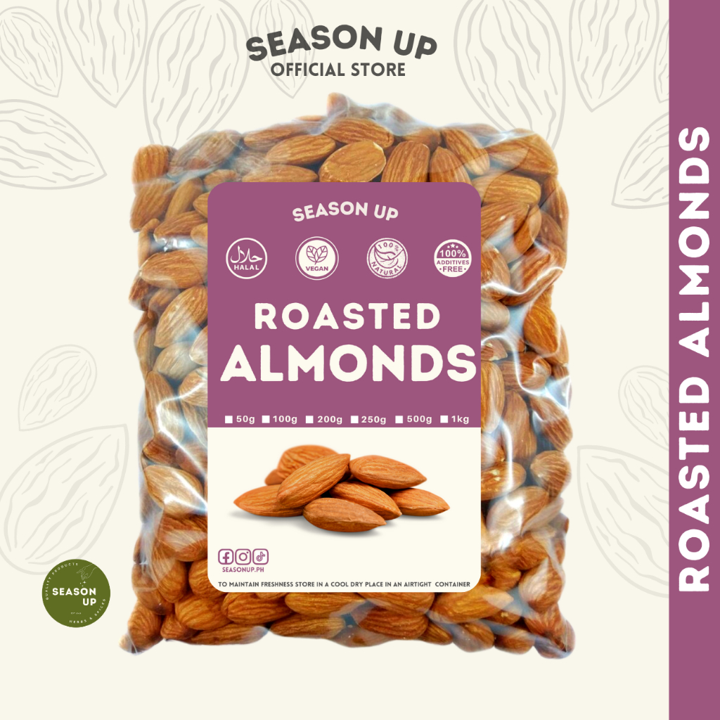 SeasonUp Premium Roasted Almonds (200g) | Shopee Philippines