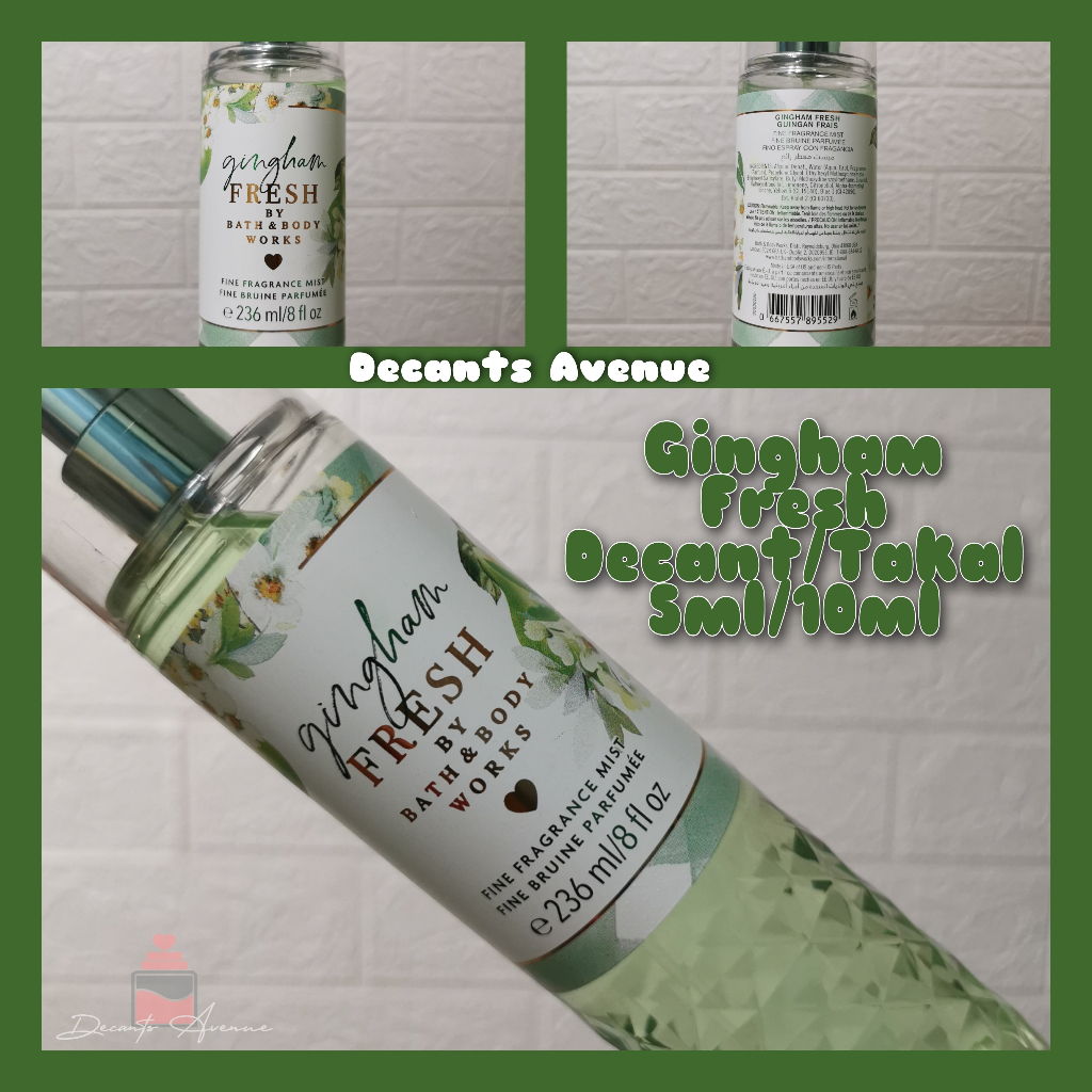 Gingham Fresh - Bath And Body Works 1mL 3mL 5mL 10mL | Shopee Philippines