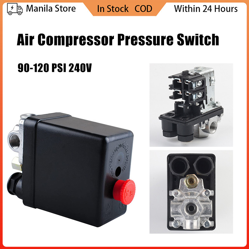 4 Port Air Compressor Pressure Switch Control Valve Replacement Parts ...