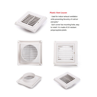Air Ventilation For Ceiling 100mm 4inch / 150mm 6inch Plastic Air Vent ...