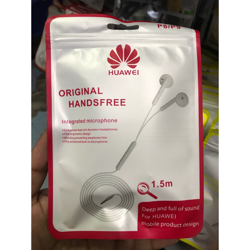 Huawei Original Handsfree Headset / Earphone ( White ) | Shopee Philippines