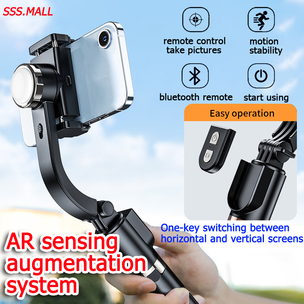 4in1 Gimbal Stabilizer Anti Shake Bluetooth Handheld Selfie Stick ...