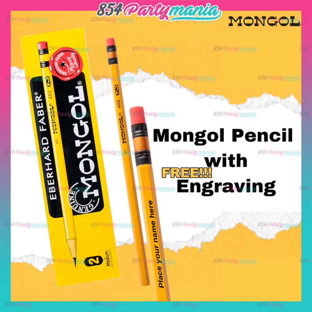 Authentic Mongol Pencil #2 with FREE engraving personalized laser ...