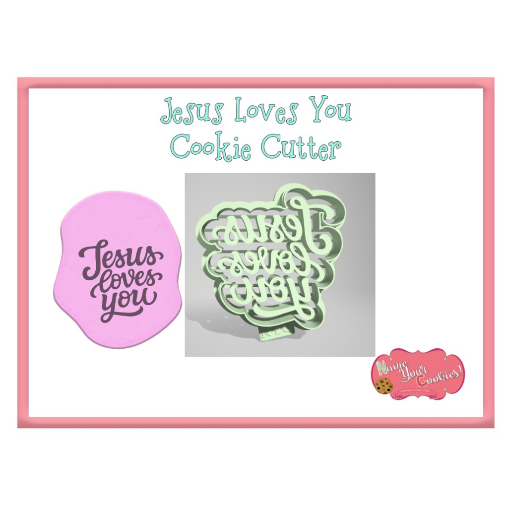 JESUS LOVES YOU COOKIE CUTTER AND FONDANT STAMP | Shopee Philippines