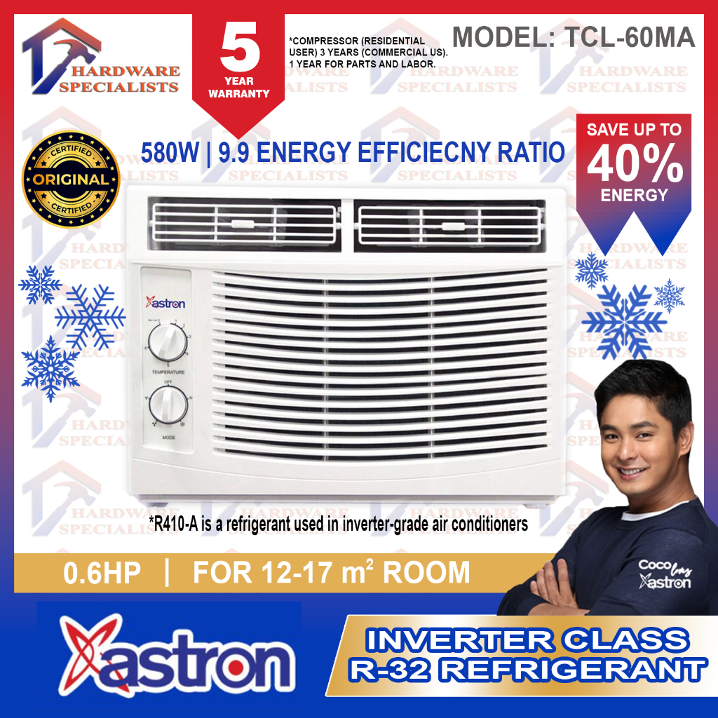 Astron Inverter Class 0.6 HP Aircon TCL-60MA Original Authentic ...