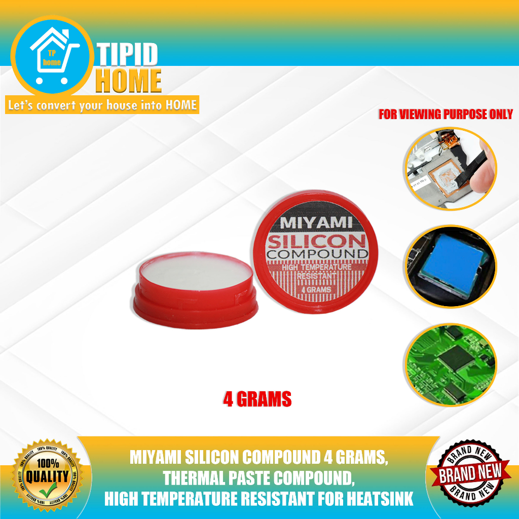 MIYAMI SILICON COMPOUND 4 GRAMS, THERMAL PASTE COMPOUND, HIGH ...