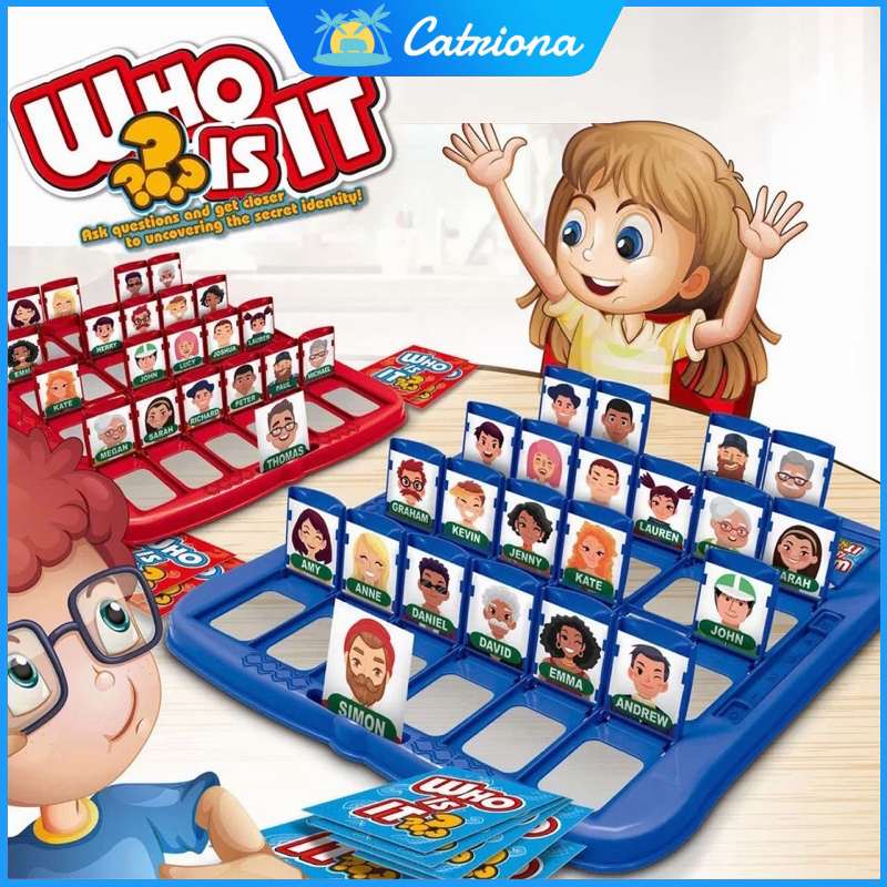 96 Cards Family Guessing Game "Who is it" Classic Board Game Funny Kid ...