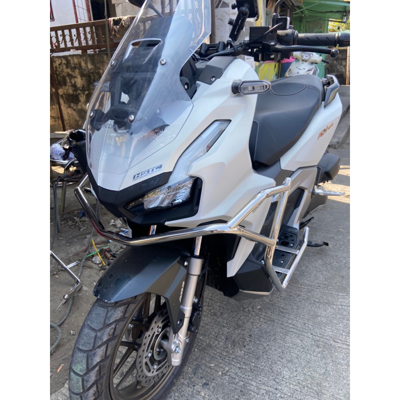 HONDA ADV 160 STAINLESS FULL CRASHGUARD w/ MDL BRACKET READY | Shopee Philippines
