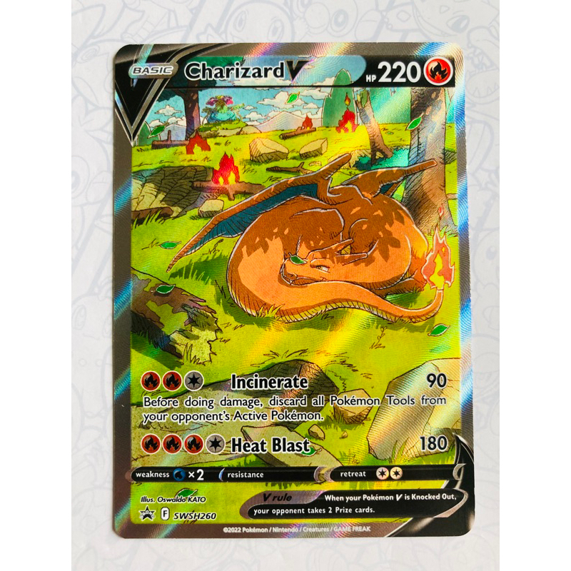 CHARIZARD V FULL ART PROMO SALE! Original Pokemon TCG Trading Card Game ...
