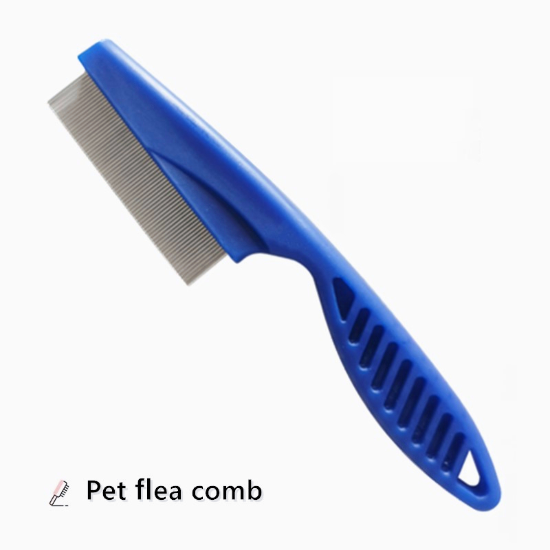 Stainless Steel Flea Comb With Plastic Handle 10-Pack Pet Grooming ...