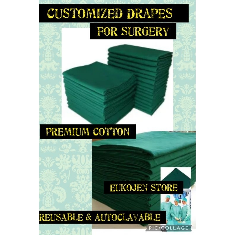 Medical Drapes ||Surgery drapes 21x26"||Reusable and autoclavable(we ...