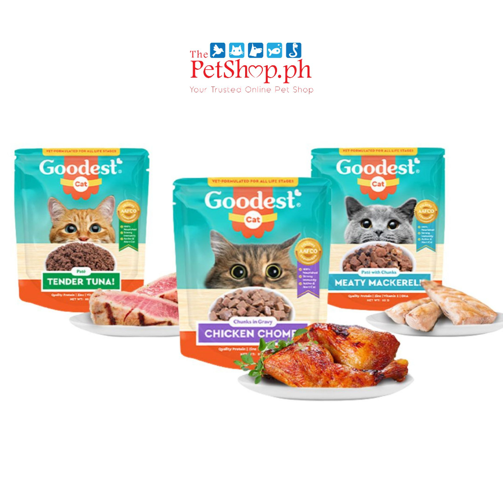 Goodest Cat 85g - Chicken Chomp, Tender Tuna, Meaty Mackerel | Shopee ...