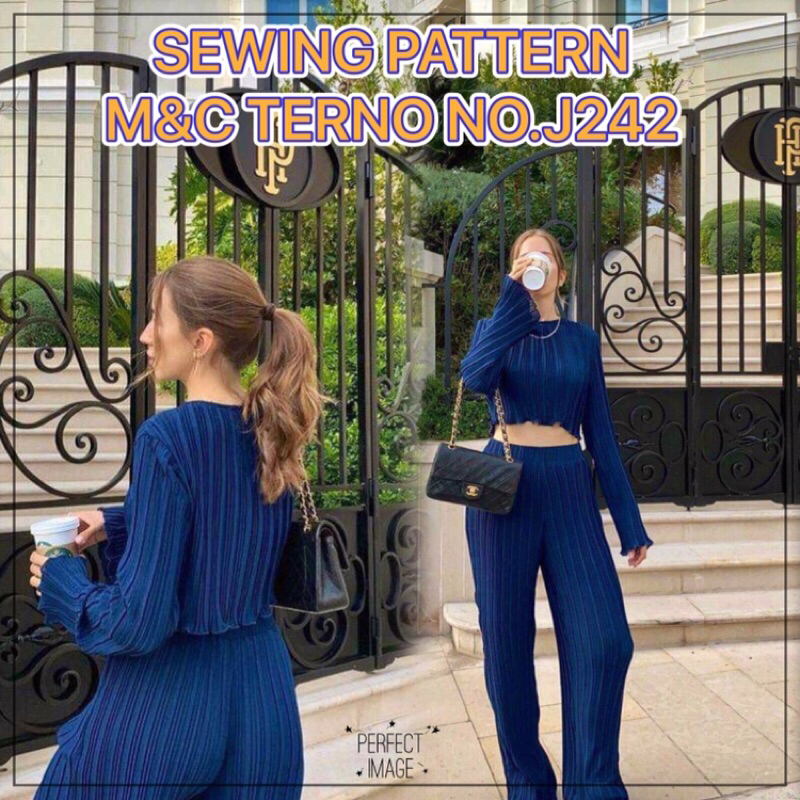 M&C HANDMADE SEWING PATTERN TERNO NO.J242 (READ PRODUCT DETAILS BEFORE ...