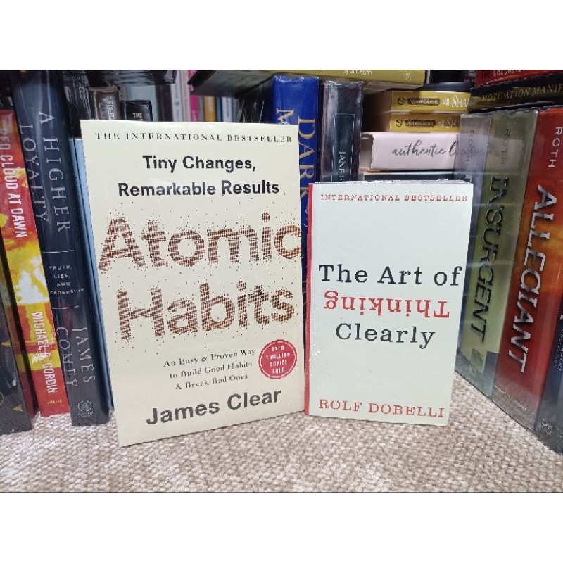 THE ART OF THINKING CLEARLY + ATOMIC HABITS BUNDLE SALE | Shopee ...