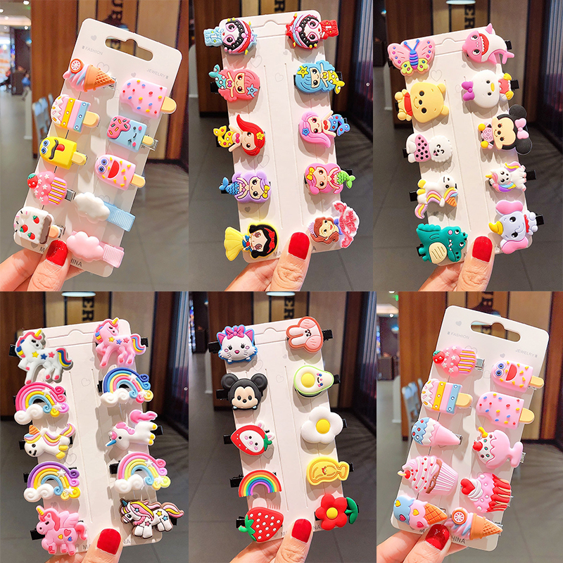 10pcs New Girls Hairpin Cute Hair Clip Set Hair Style Girl Baby Cute ...