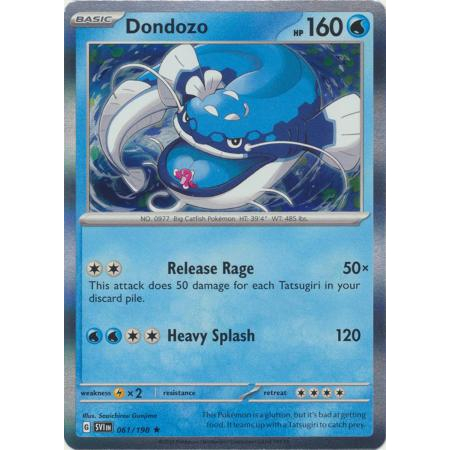 [EN] 061/198 - Dondozo - Rare - SV01: Scarlet and Violet Set - Pokemon ...