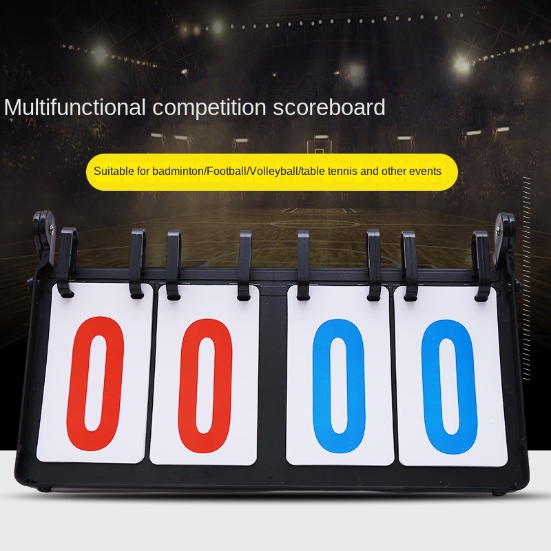 PVC Badminton Football Volleyball Competitions 4 Digit Multi Sports Scoreboard | Shopee Philippines