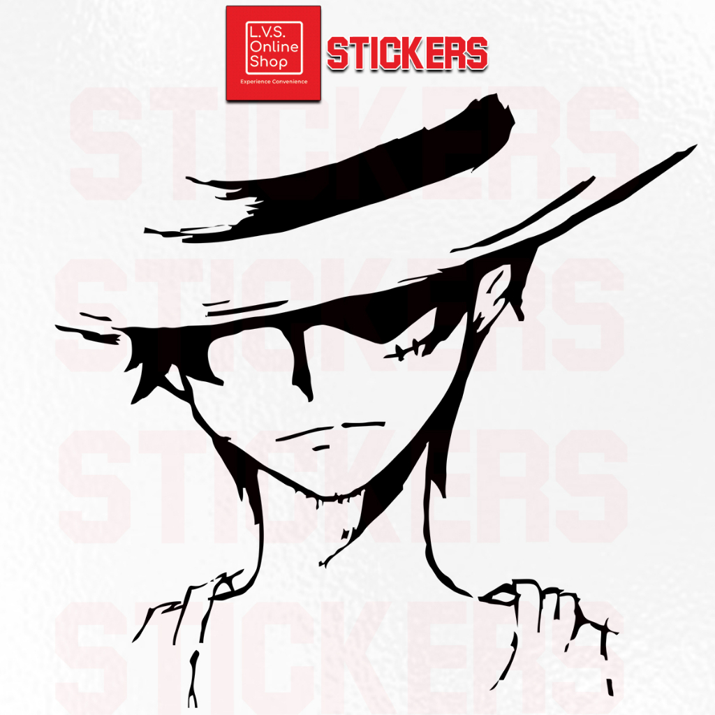 Monkey D. Luffy 005 - For Laptop Motorcycle Motor Car Anime Vinyl ...