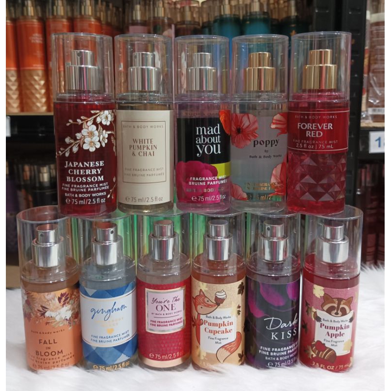Bath & Body Works Travel Size Mists | Shopee Philippines