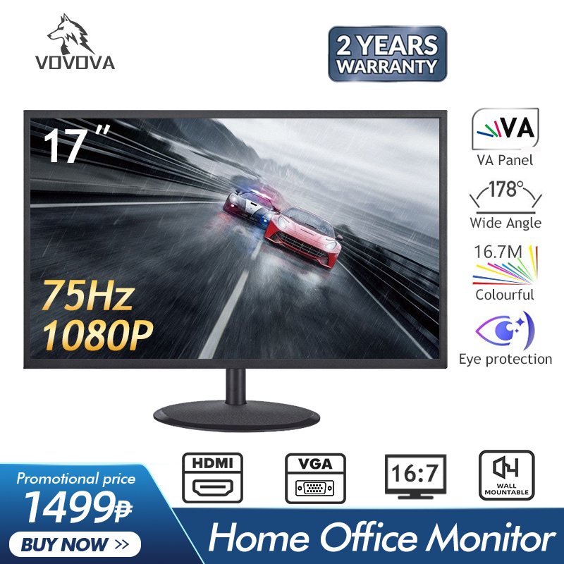 VOVOVA Original Brand New LED Monitor 17/19/22/24inch 75HZ PC Computer ...