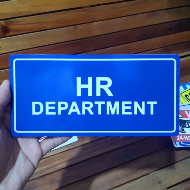 HR DEPARTMENT OFFICE SIGNS PVC TYPE | Shopee Philippines