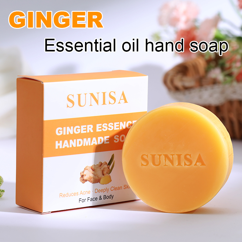SUNISA Turmeric Soap Face Cleansing Anti Acne Skin Brighten Remove ...