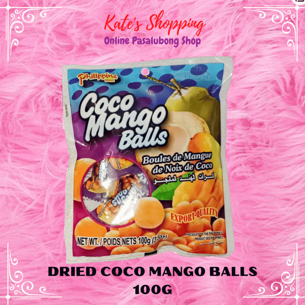 PHIL BRAND DRIED COCO MANGO BALLS 100G | Shopee Philippines