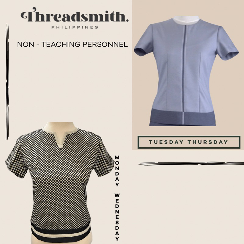 DepEd Non Teaching ready to wear RTW Uniform | Shopee Philippines