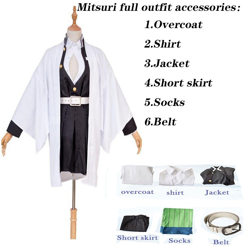 Demon Slayer Mitsuri Costume Anime Demon Slayer Cosplay Tanjirou ...