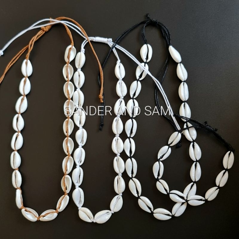 Cowrie Sigay Choker Necklace Natural Shell | Shopee Philippines